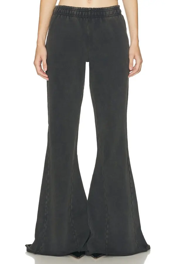 Entire Studios Heavy Flare Pant - Washed Black | Editorialist